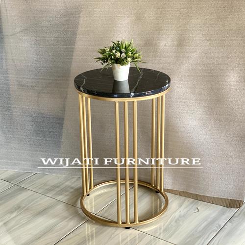 Jual meja sudut marmer side Table Minimalis Meja Pojok Marmer Hitam ...