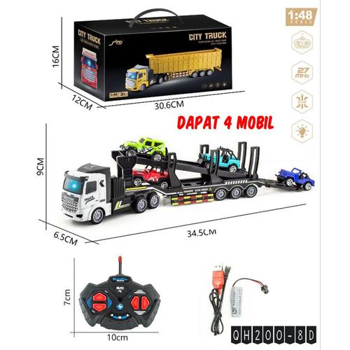 Jual Mainan Anak Laki-Laki RC Truck Tronton Fuso, Truk Kontainer ...