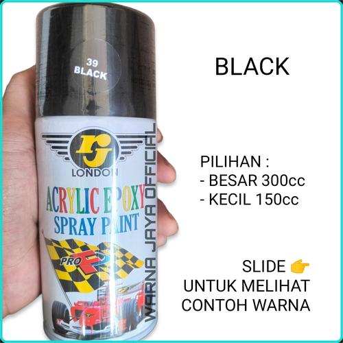 Jual Cat Semprot Pilok Pilox RJ Pylox Pilok Black Hitam Glossy RJ ...