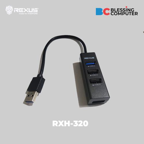 Jual usb hub 4 port Rexus V2.0 3Port + V3.2 1Port RXH-320 / Usb Hub Rexus - Kota Denpasar ...