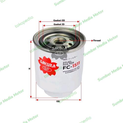 Jual Sakura Fuel Filter Solar FC-1511 Isuzu D-Max - Kota Tangerang ...