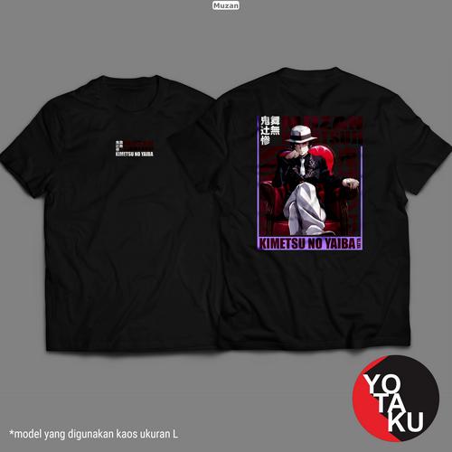 Jual Kaos Anime Kimetsu no Yaiba Demon Slayer Panjang & Pendek Muzan ...