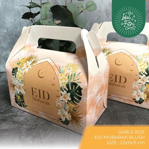 Jual gable box lebaran kotak jinjing toples jar 600 ml hampers ramadhan ...