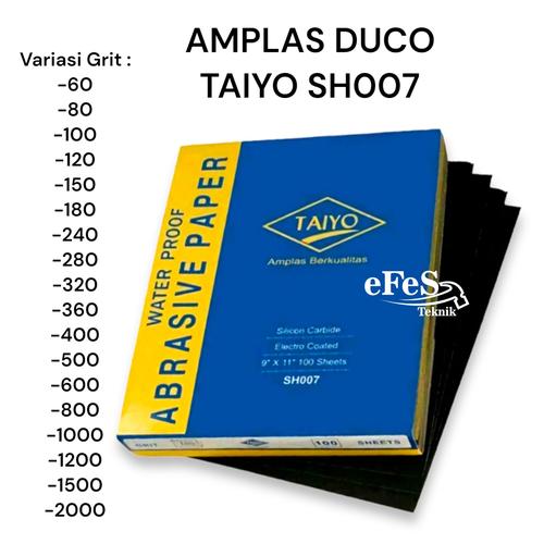 Jual AMPLAS KERTAS TAIYO SH007 Waterproof Amplas Lembaran Grit 60 ...