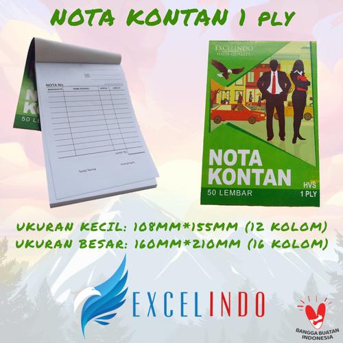 Jual Nota Kontan 1 ply HVS Excelindo - Kecil - Kota Surabaya ...
