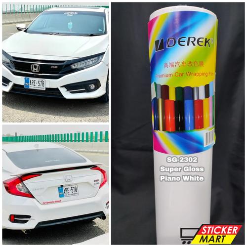 Jual Sticker Premium Derek Super Glossy Piano White 50 cm Meteran ...