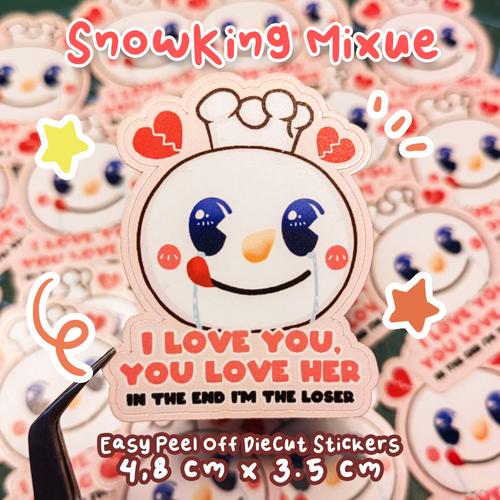 Jual DieCut Sticker - Mixue Mascot SnowKing ChibiCoin - Jakarta Barat ...