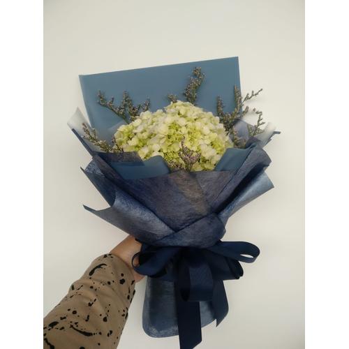 Jual Buket Bunga Korea / Bucket Bunga Wisuda / Busan Breeze - Hijau ...