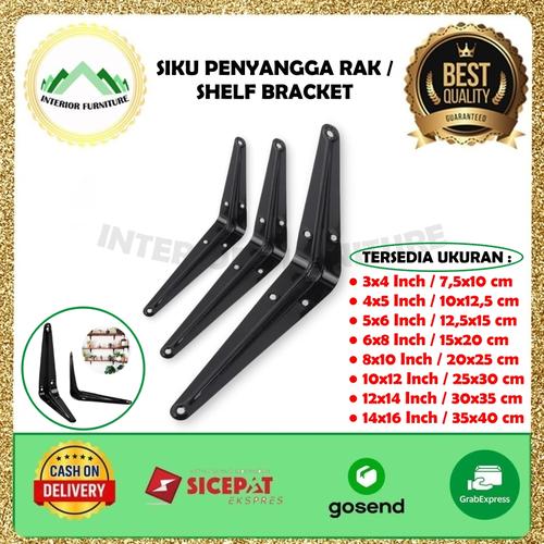 Promo Siku Penyangga Rak Besi Breket Ambalan Shelf Bracket Rak Gantung ...