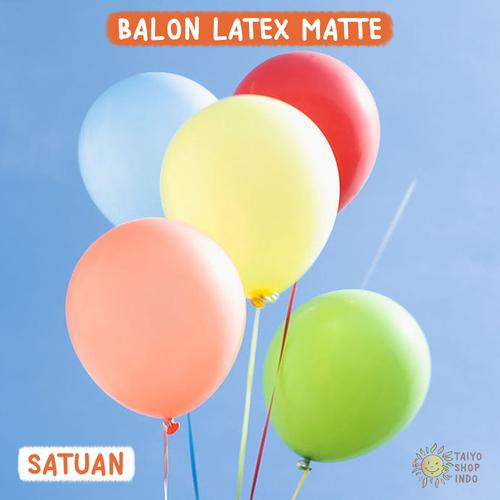 Jual TAIYO Balon Latex Matte Doff Macaron Satuan Per Pcs 5" 10" dan 12 ...