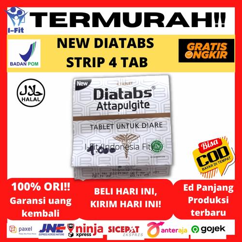 Jual New Diatabs Strip 4 Tablet Obat Diare Mencret Sakit Perut - Kab ...