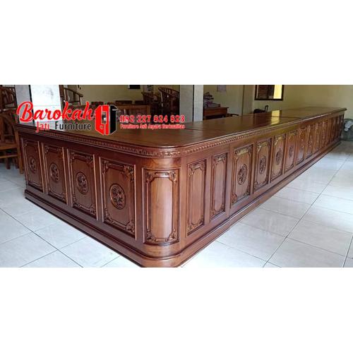Jual meja teller atau meja CS kantor model sudut - Kab. Jepara ...