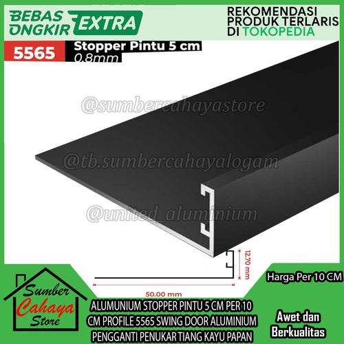 Promo ALUMUNIUM ALUMINIUM STOPPER PINTU 5CM PER 10CM PROFILE 5565 SWING ...