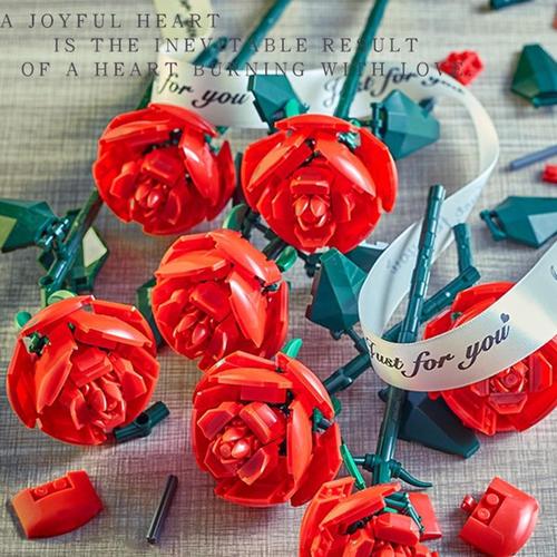 Jual Diy Mainan Brick Balok Buket Bunga Blok Susun Bangunan Flower ...