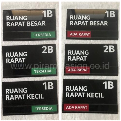 Jual Akrilik sign board gambar papan meeting room ruang meeting rapat ...