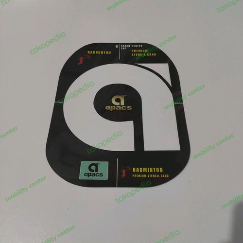 Jual Stencil card logo raket Apacs / Cetakan logo raket Apacs - Kota ...