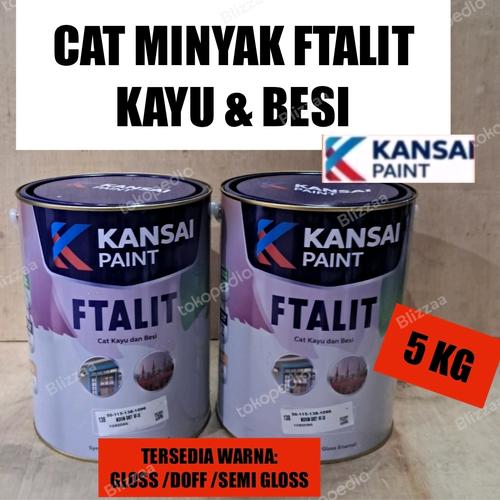 Jual FTALIT 5 kg Warna Gloss Ftalit Warna Doff 5kg Kansai Paint 5kg ...