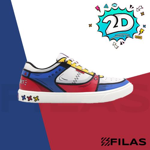 Jual Sepatu Aerostreet 2D Hoops Low Putih Merah Biru 37-44 Limited ...