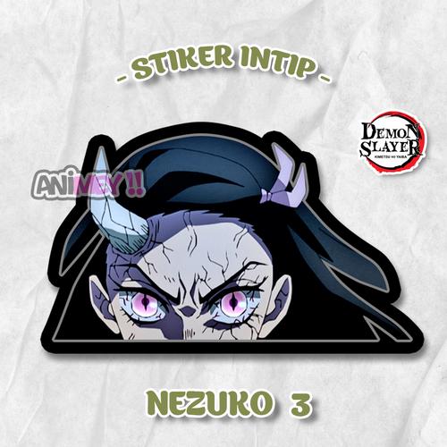 Jual Stiker Intip Nezuko Demon Slayer / Anime Sticker Waterproof - 3 ...