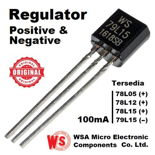 Jual IC Positive Negative DC Regulator 78L05 78L12 78L15 79L15 5V 12V ...