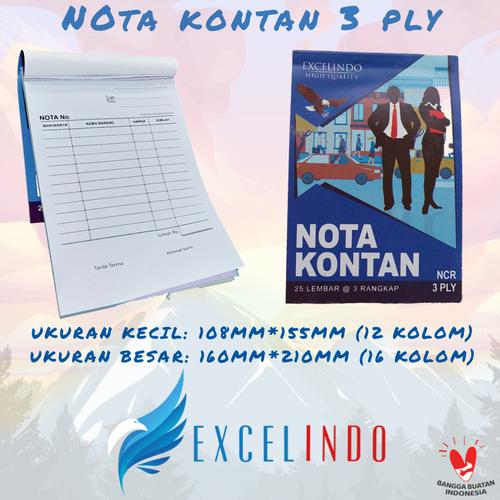 Jual Nota Kontan 3 ply NCR Excelindo - Kecil - Kota Surabaya ...