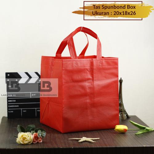 Jual Tas Box Spunbond Goodie Bag AUTOPRESS 20x18x26 Souvenir Promosi ...