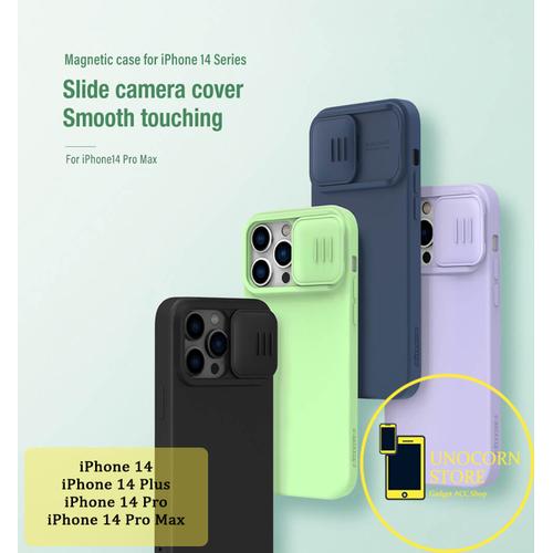 Jual Case Nillkin Camshield Silky MagSafe iPhone 14 / Plus / Pro / Pro ...