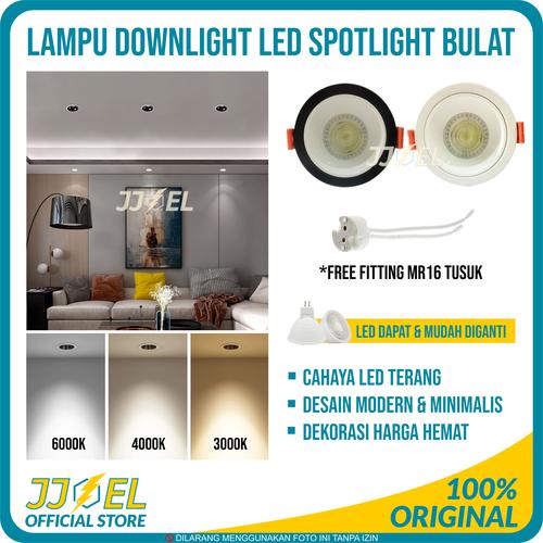 Jual Lampu Downlight Plafon 3 Watt 7 Watt MR16 Spotlight Sorot Spot LED - Hitam + Bronze, 7W ...