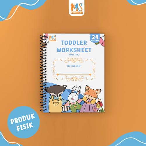 Jual Montestory - Worksheet anak Belajar Toodler Maze / Labirin Vol. 1 ...