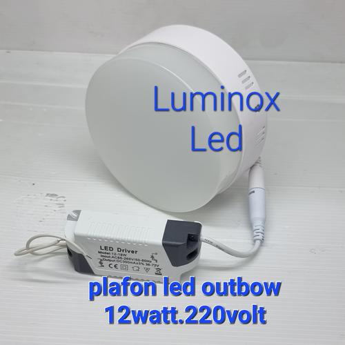 Jual lampu plafon led 12w 12watt / baret led 12 watt outbow nempel ...