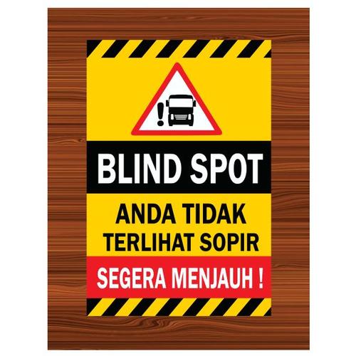 Jual Stiker Blind Spot/Rambu Safety Blind Spot untuk Kendaraan/Truk ...