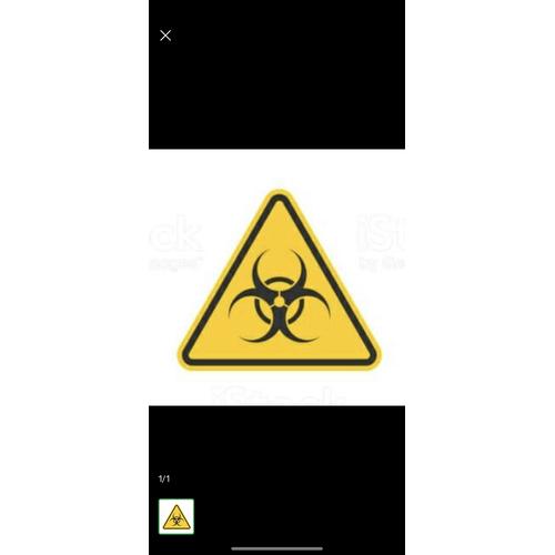 Jual SIGN STIKER simbol peringatan biohazard UK 50X50 CM - Jakarta ...