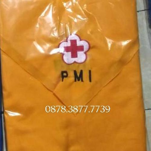 Jual Syal PMI / slayer PMR bordir/ sablon bijian - kuning PMI, sablon ...
