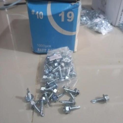 Jual BAUT BAJA RINGAN / Baut Rooping/ Baut Baja Ringan 10x19 ZOLO 35 ...