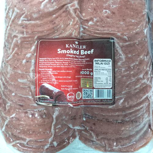 Jual Kanzler Smoked Beef Daging Asap Smoked Beef kanzler Frozen food ...
