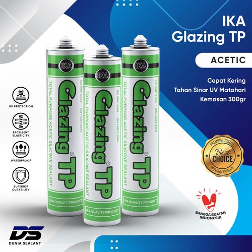 Promo Silicone Sealant IKA Glazing TP Lem Kaca Serbaguna - Light Grey ...