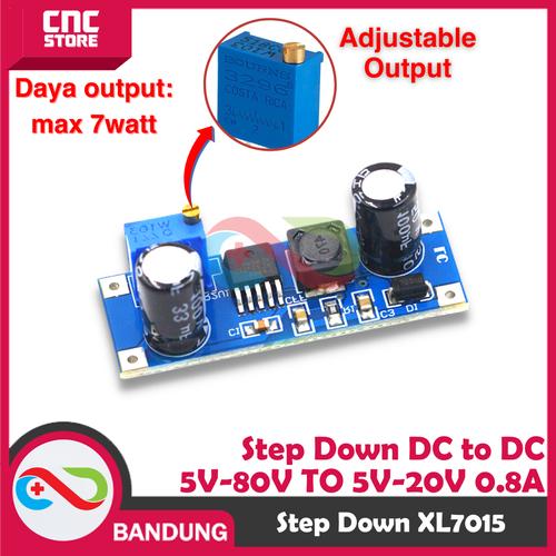 Promo XL7015 STEP DOWN DC DC ADJUSTABLE 5V-80V TO 5V-20V 0.8A - Kota ...