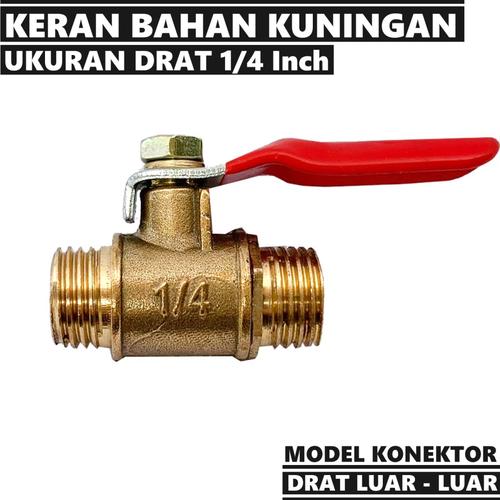 Jual stop kran mini ball valve drat luar x drat luar 1/4 inch - Kota Depok - ardestoreid | Tokopedia