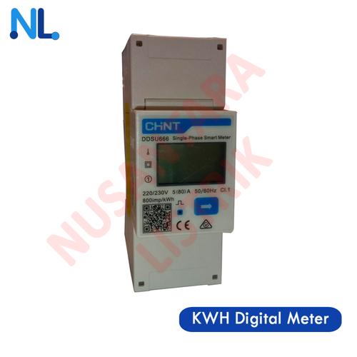 Jual CHINT KWH Meter DDSU666 230V 1P2W 5(80)A - 5(80)A 2P - Kota ...