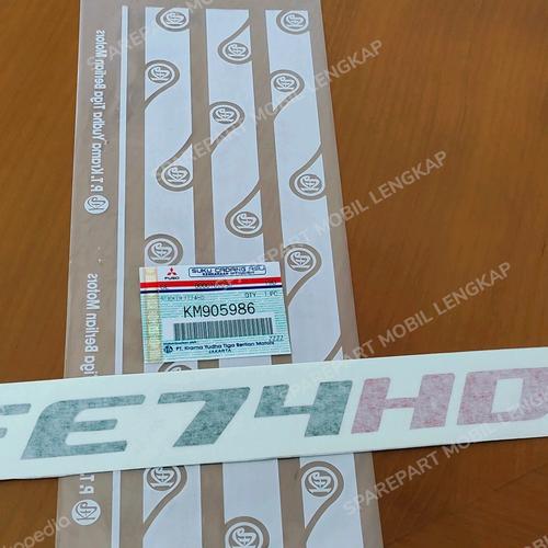 Jual Sticker Stiker Label FE74HD Original Mitsubishi Canter Euro 4 ...