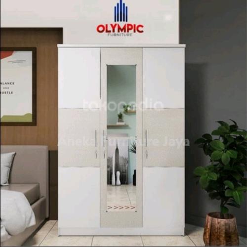 Jual Lemari Pakaian 3 Pintu Olympic LP Hessian 3P -Aneka furniture jaya ...
