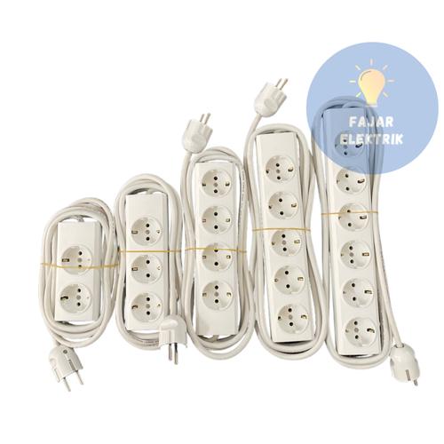 Jual STOPKONTAK BROCO 2 3 4 5 6 LUBANG+KABEL 2X0,75 (1-10 METER)+STEKER ...