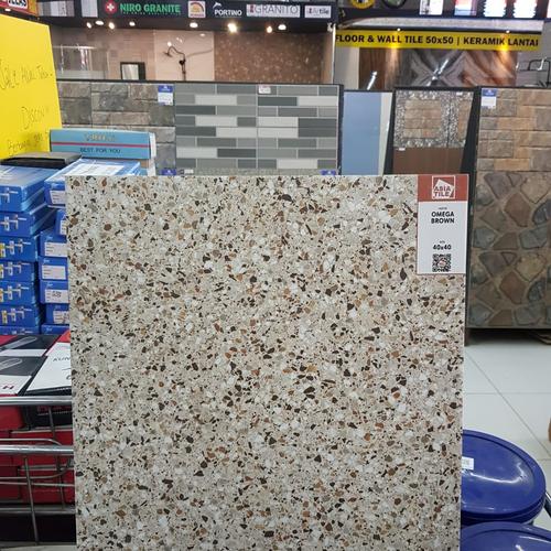Jual Asia Tile Omega 40x40 Keramik Lantai Asia Tile 40x40 Omega brown ...