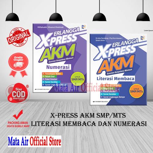 Jual ORIGINAL ERLANGGA X-PRESS AKM SMP/MTS LITERASI MEMBACA DAN NUMERASI - NUMERASI - Jakarta ...