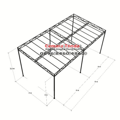 Jual Rangka tenda pesta, tenda wilayah 4 x 8 m² - Kab. Bogor ...
