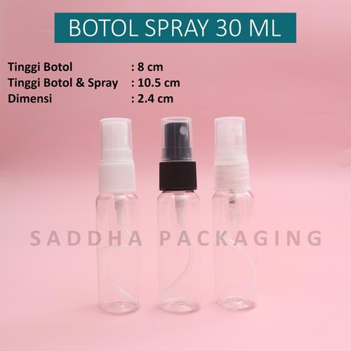 Jual Botol Spray 30ml BENING Botol 30ml Spray BENING PET - SPRAY PUTIH ...
