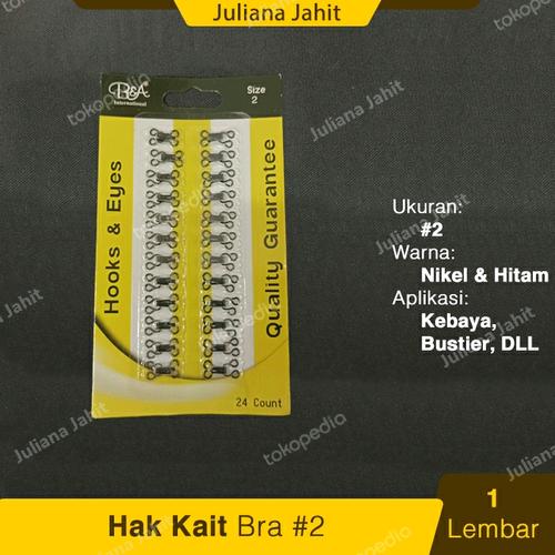 Jual Kancing Hook / Hak Kait Bra Bustier Kemben Besar Size 2 - Jakarta ...