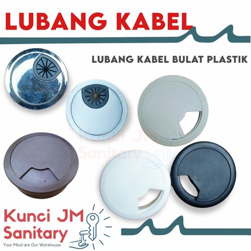 Jual Tutup Lubang Lobang Kabel Grommet Meja Bulat Plastik - Putih ...