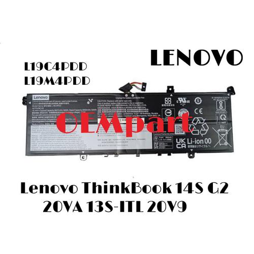 Jual Baterai Lenovo ThinkBook 14S G2 20VA 13S-ITL 20V9 L19M4PDD ...