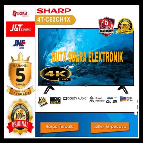 Promo Sharp LED TV 60 Inch 4T-C60CH1X / 4T-C60CH1X / 60CH1X AQUOS 4K ...